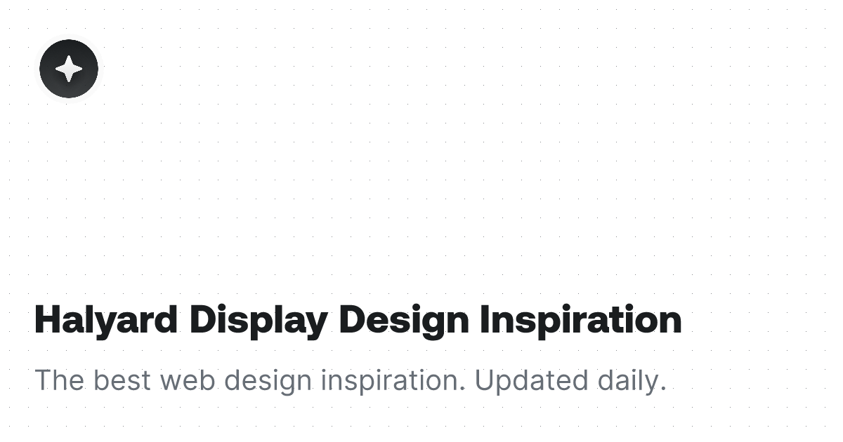 Halyard Display Font Design Inspiration