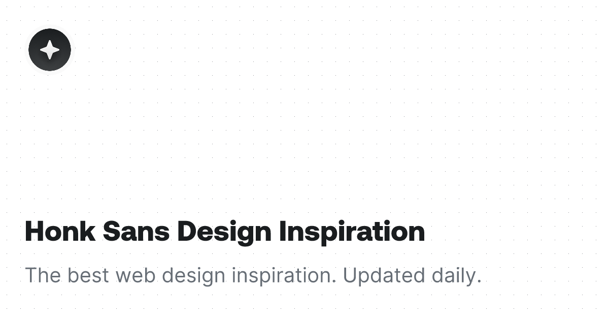 Honk Sans Font Design Inspiration