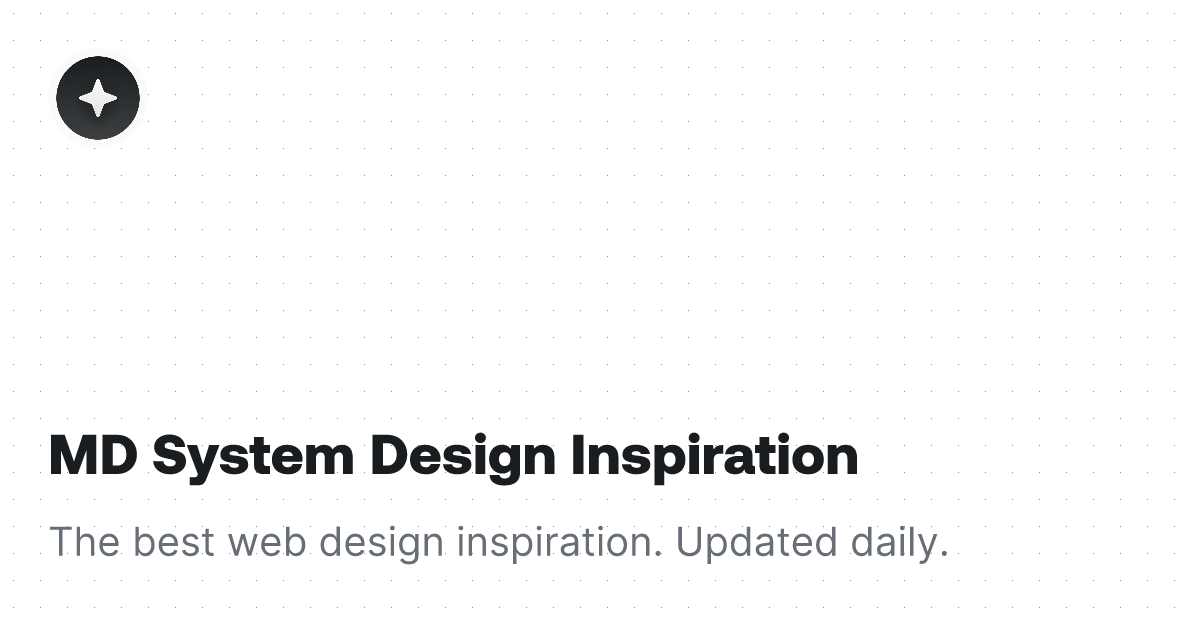 MD System Font Design Inspiration