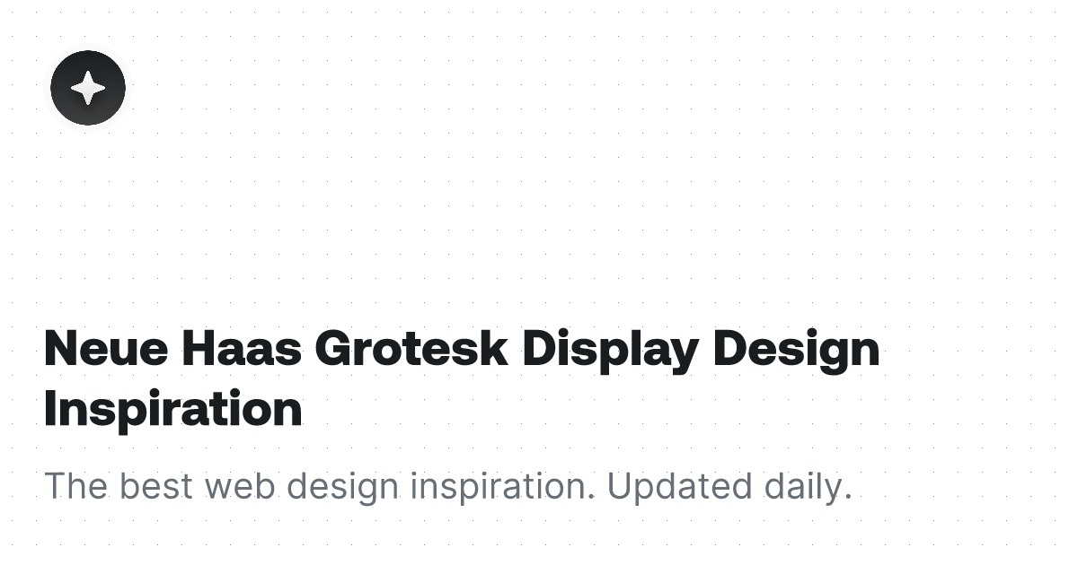 Neue Haas Grotesk Display Font Design Inspiration