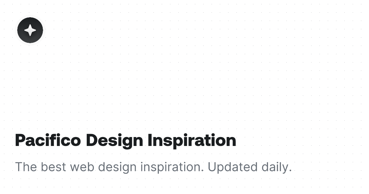 Pacifico Font Design Inspiration
