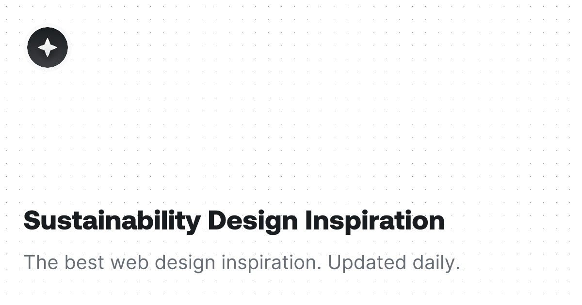 Sustainability Design Inspiration